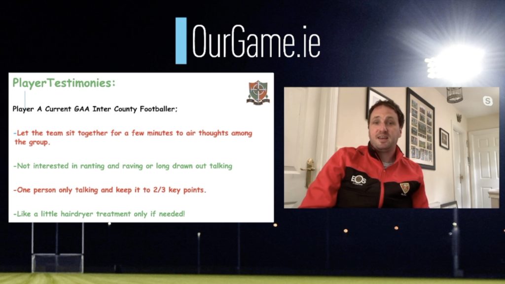 Using half-time effectively — coaching corner with Steven Poacher - OurGame