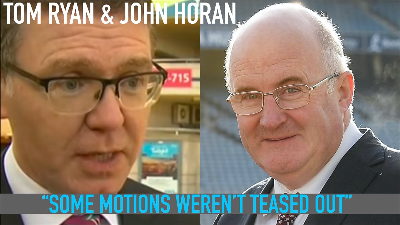 John Horan and Tom Ryan at GAA congress talk rules: "everything is up ...